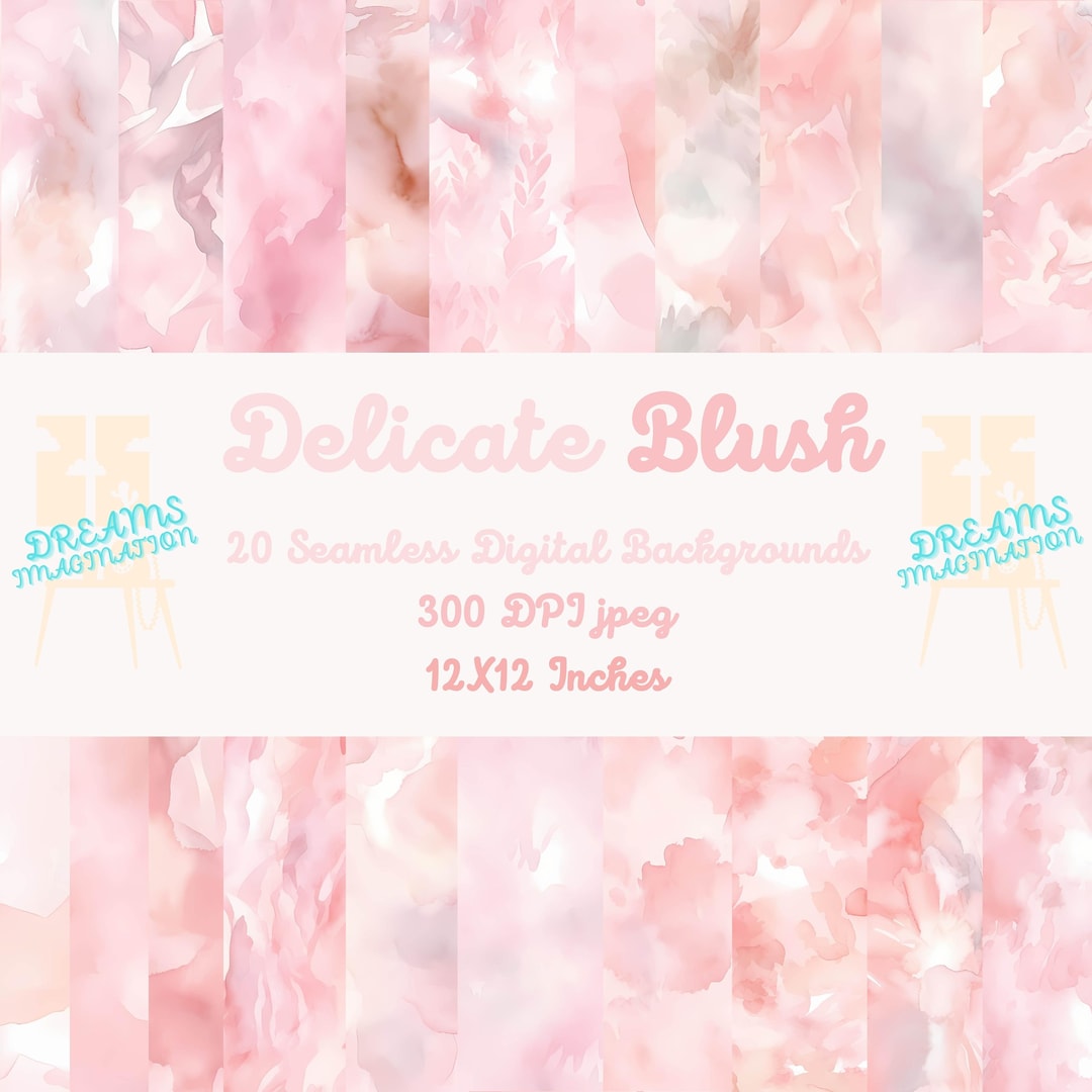 Delicate Blush Pattern-patterns Digital Download-patterns Digital Paper ...