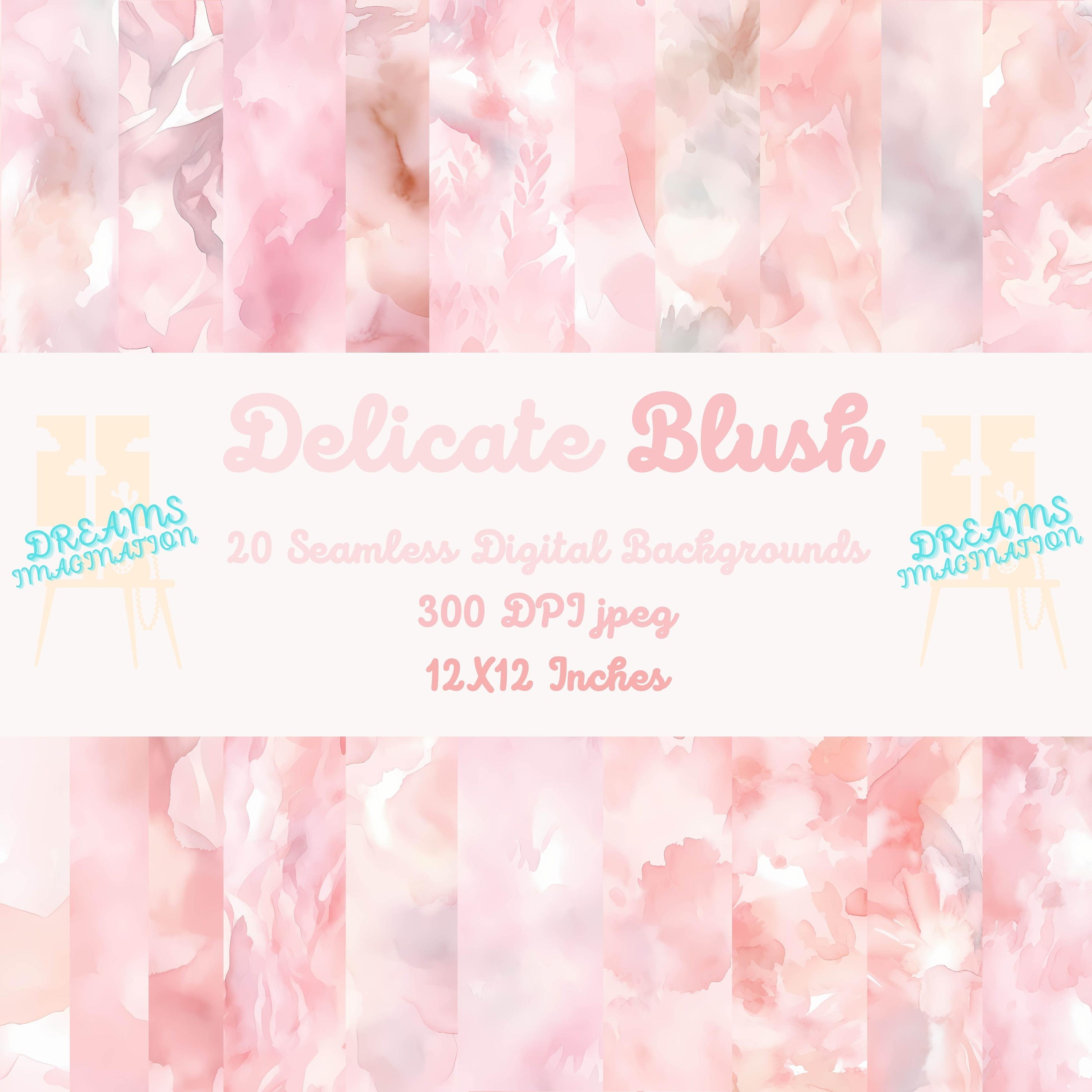 Delicate Blush Pattern-patterns Digital Download-patterns Digital Paper ...