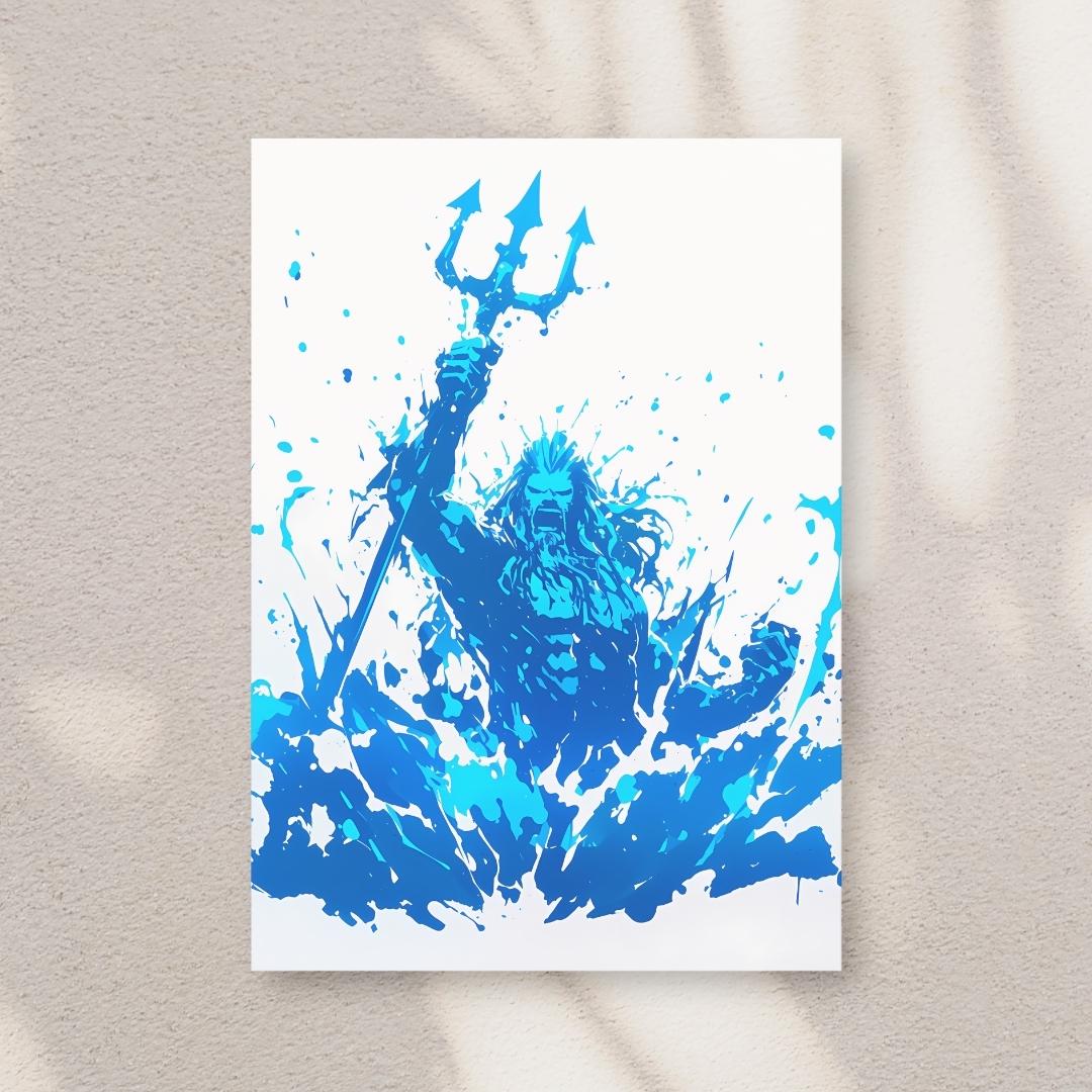Poseidon Wall Art: Greek Mythology Ocean God Print (digital Download ...
