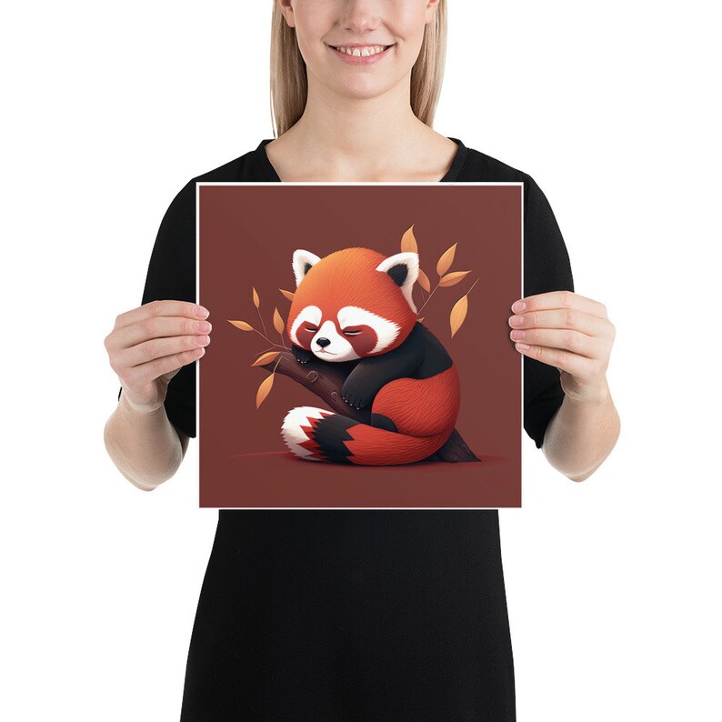 Red Panda-red Panda Poster animal Wall Art-red Panda - Etsy