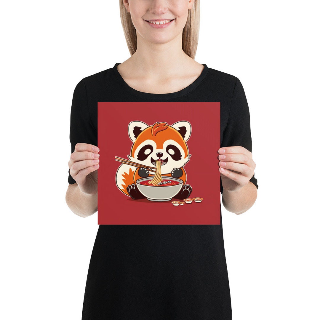 Red Panda-red Panda Poster -animal Wall Art-red Panda Print-red Panda ...
