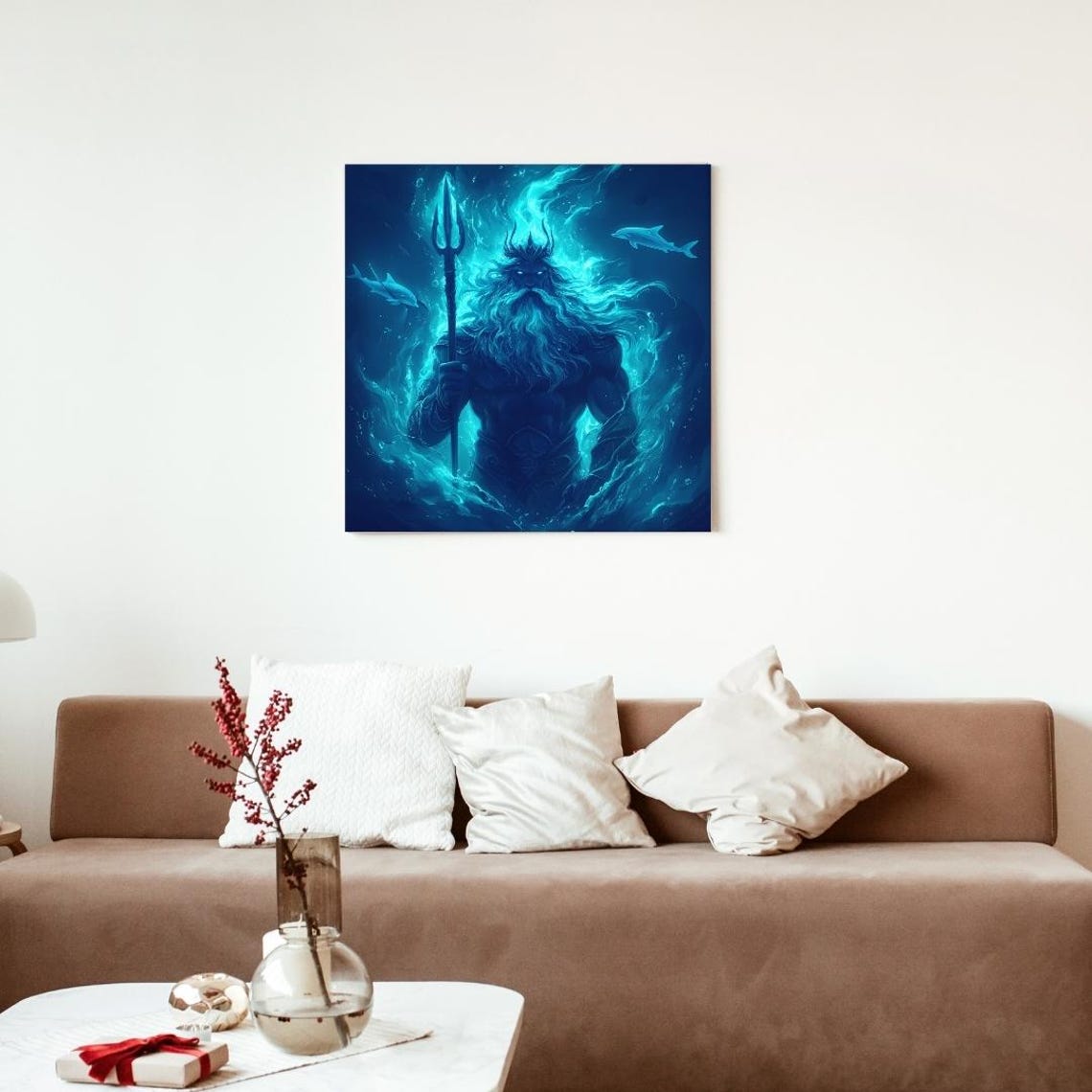 Poseidon Wall Art: Greek Mythology Ocean God Print (digital Download ...
