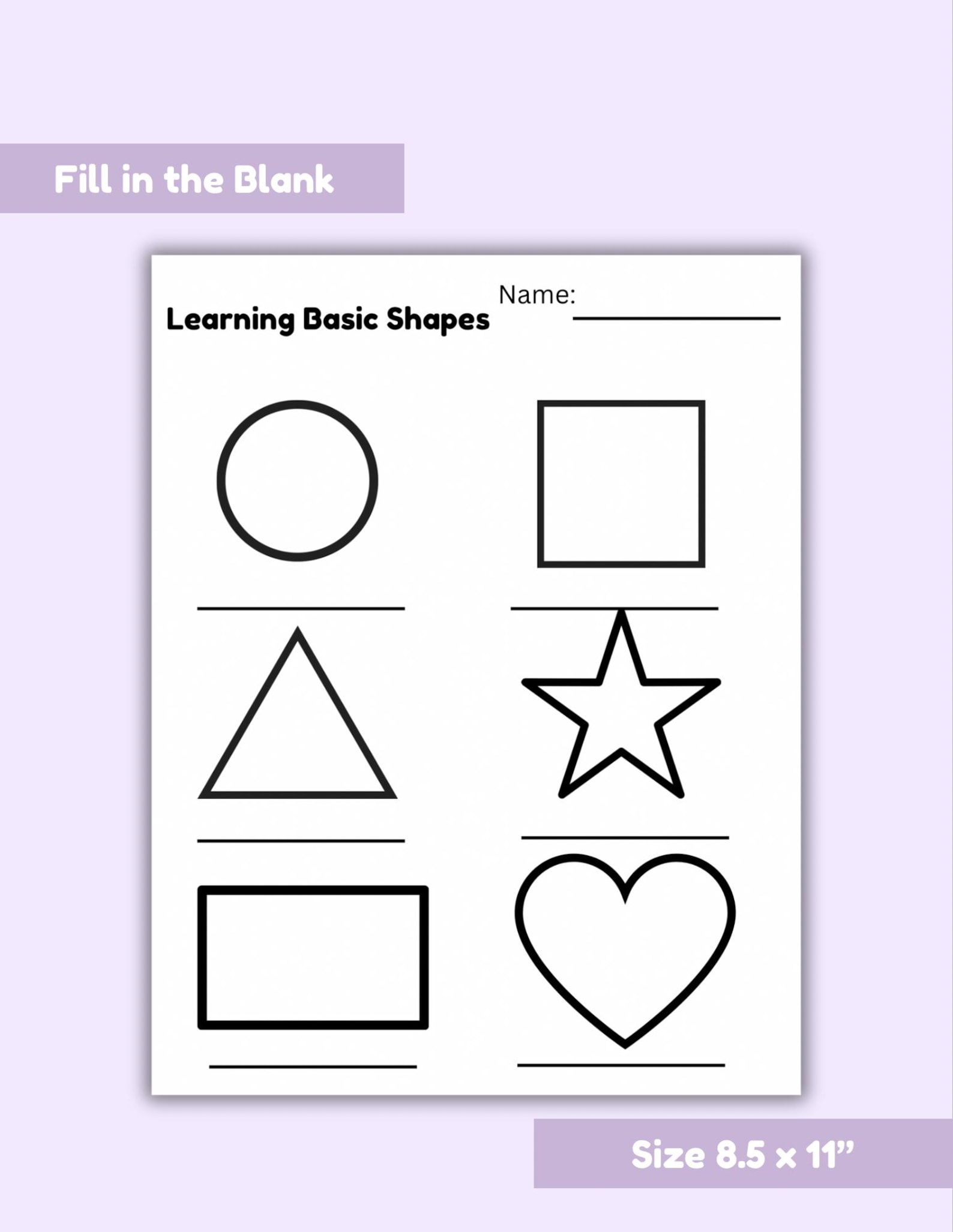 Naming Basic Shapes Worksheet Printable Shapes Worksheet Printable ...