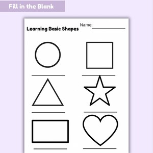 Naming Basic Shapes Worksheet Printable Shapes Worksheet Printable ...