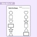 Shape Matching Printable Worksheet Preschool Matching Shapes Matching ...