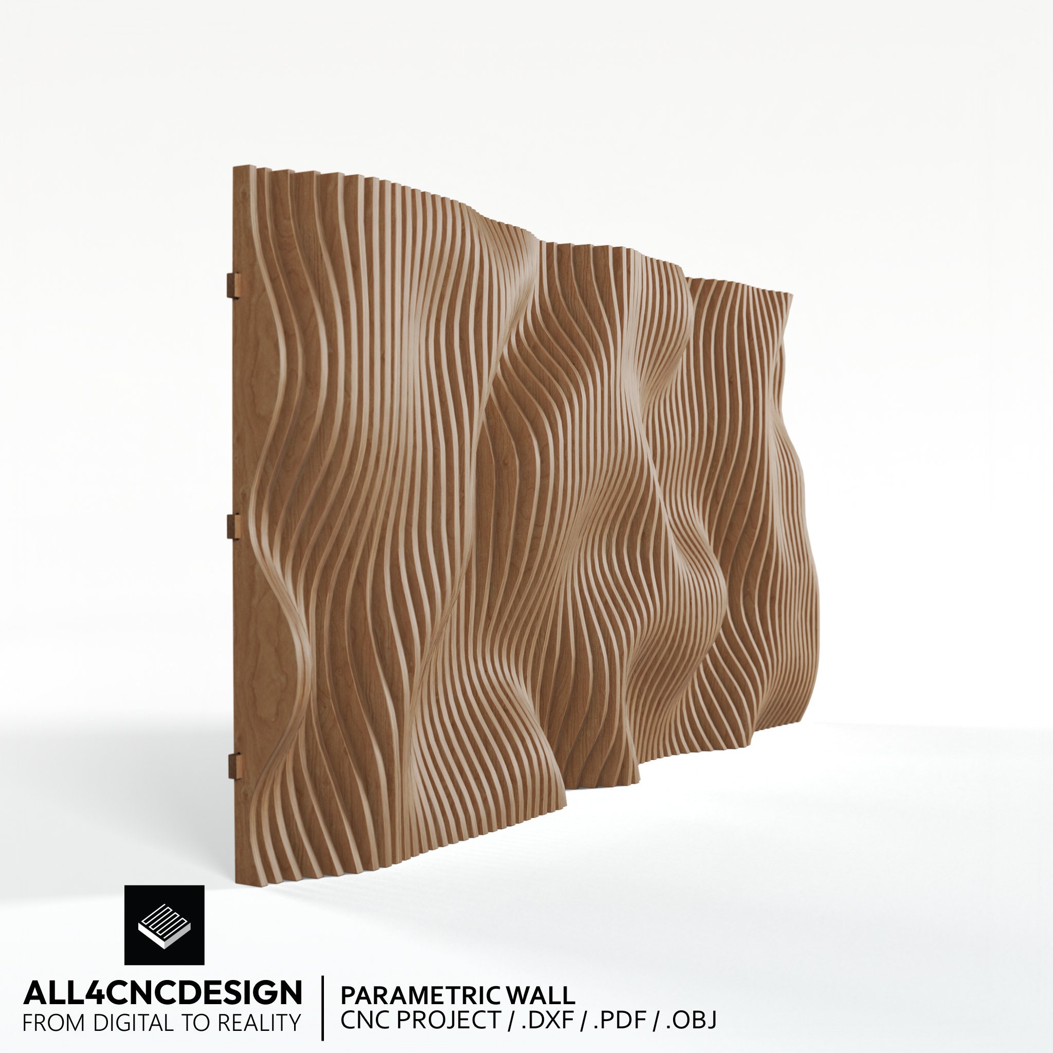 DIY Woodworking Plans With CNC Files - Plywood Modern Parametric Wall ...