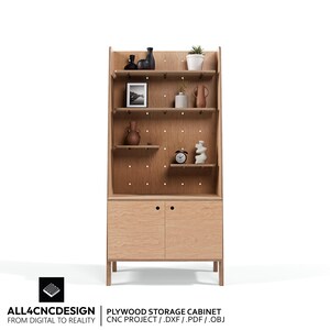 CNC Plans for Plywood Storage Cabinet - Easy Assembly - Etsy