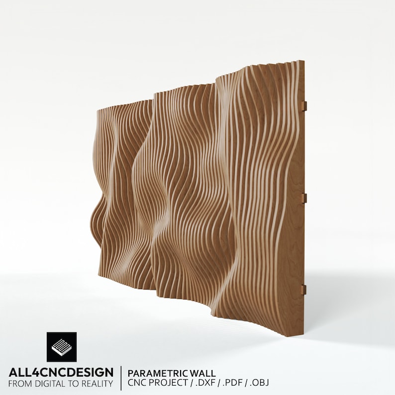 DIY Woodworking Plans With CNC Files - Plywood Modern Parametric Wall ...