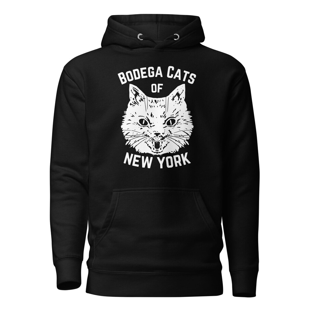 Bodega Cats of New York, Funny Cat Hoodie, Souvenir NYC, Funny Cat ...