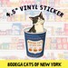 Bodega Cat Vinyl Sticker: 4.5" NYC Coffee Cup Design - Etsy