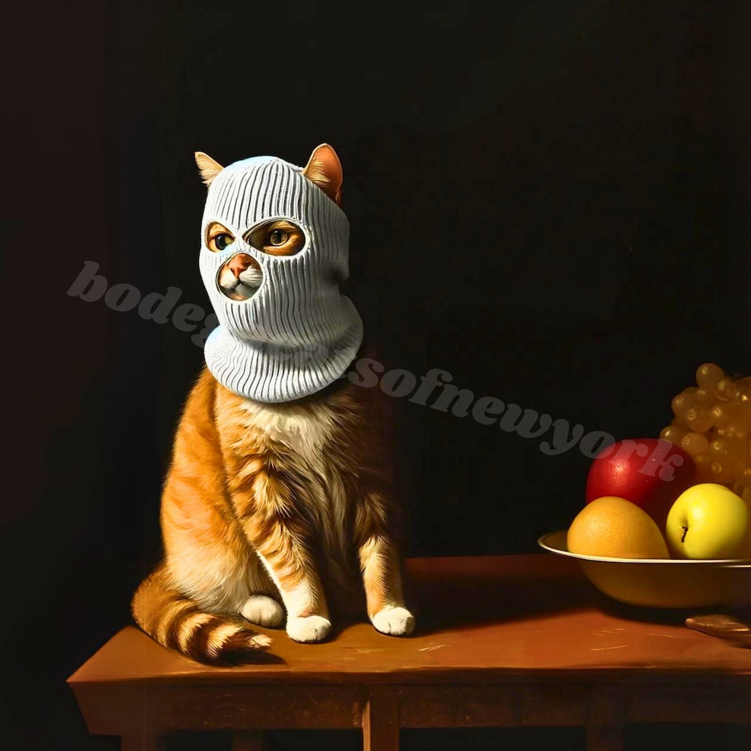 Baroque Cat Portrait: Whimsical Renaissance Animal Art (digital ...