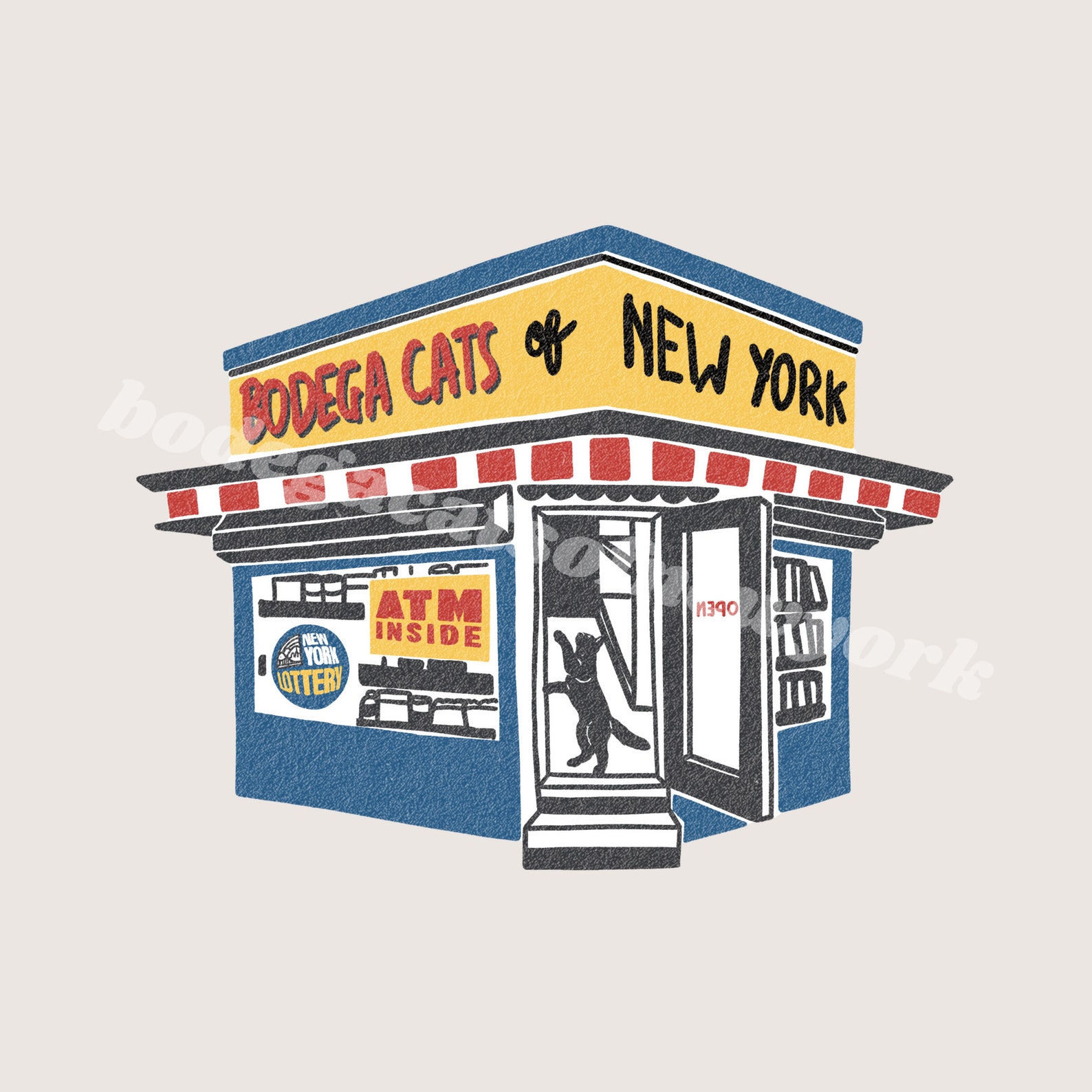 Bodega Cats of New York Art Print: NYC Souvenir (digital Download) - Etsy