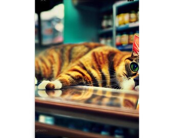 Bodega Cat Art - Etsy