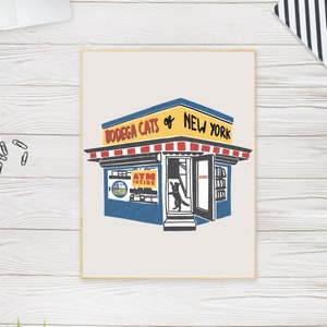 Bodega Cats of New York Art Print: NYC Souvenir (digital Download) - Etsy