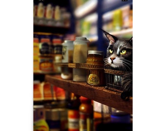 Bodega Cat Art - Etsy