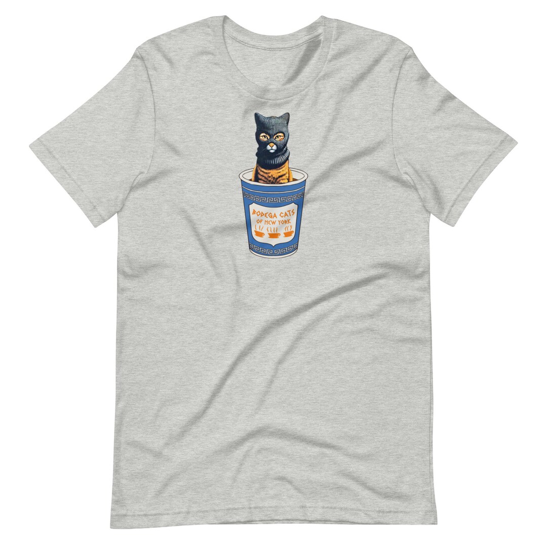 Bodega Cats of New York T-shirt, New York Coffee Cup, Cat Shirt, NYC T ...