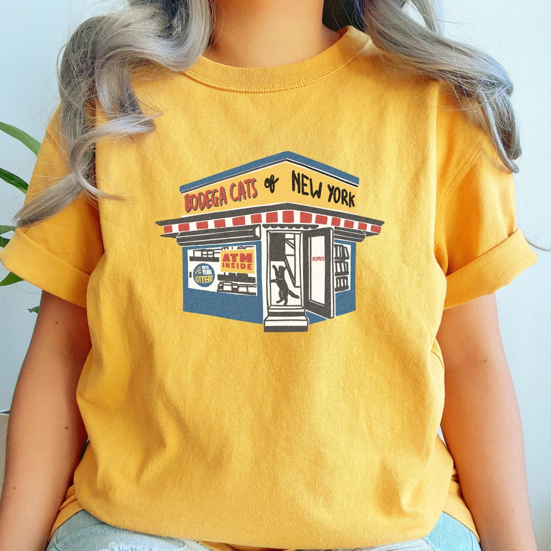 Bodega Cats of New York Official Merch T-shirt, NYC Brooklyn Shirt - Etsy