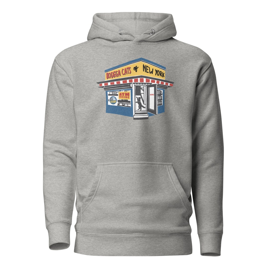 Bodega Cats of New York Official Merch Hoodie, New York Souvenir, Funny ...
