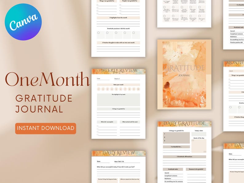 The 30-day Gratitude Practice: A Guided Journal - Etsy