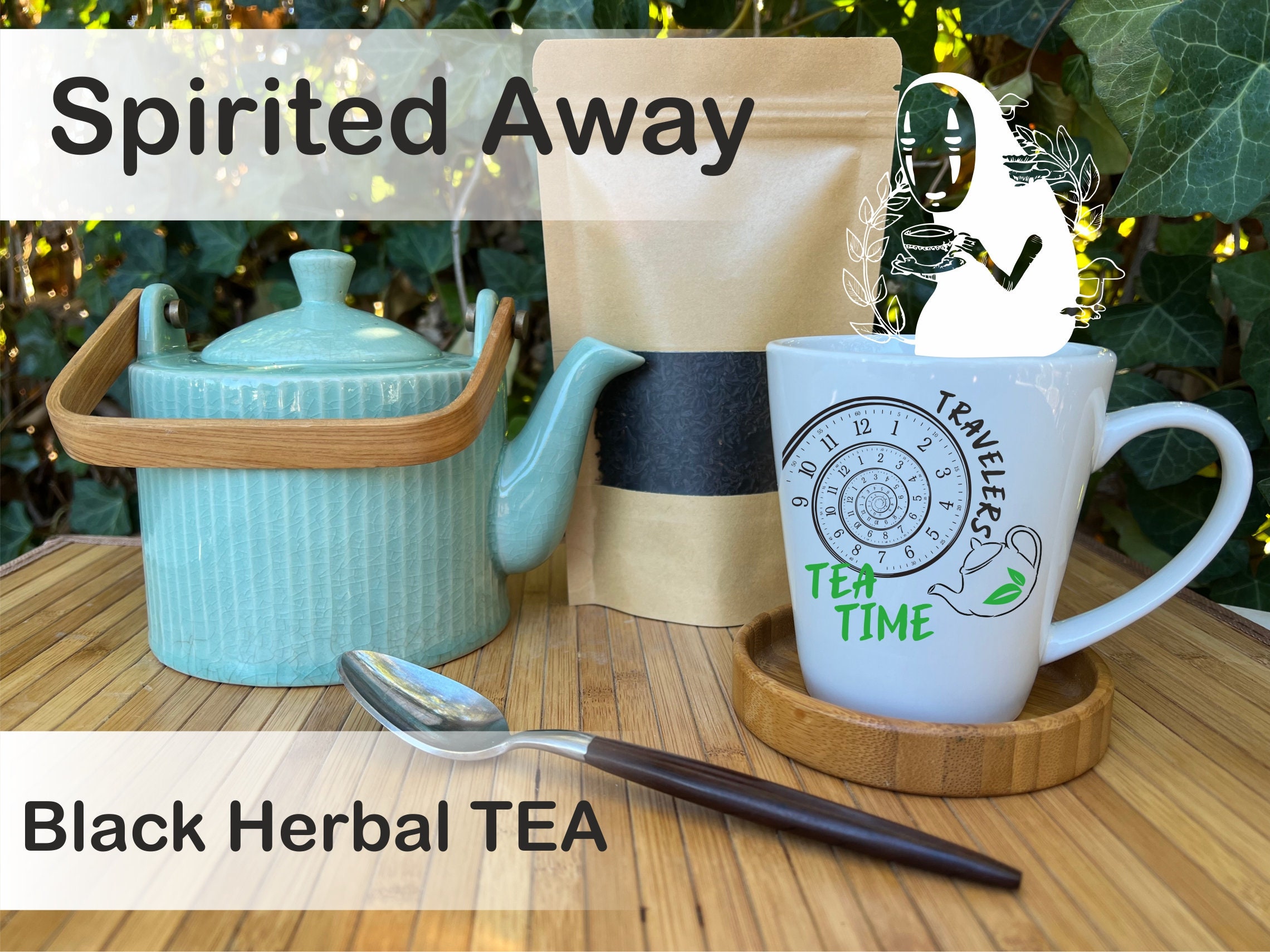 Spirited Away Black Herbal Tea, Anime Inspired Black Tea With Thyme ...