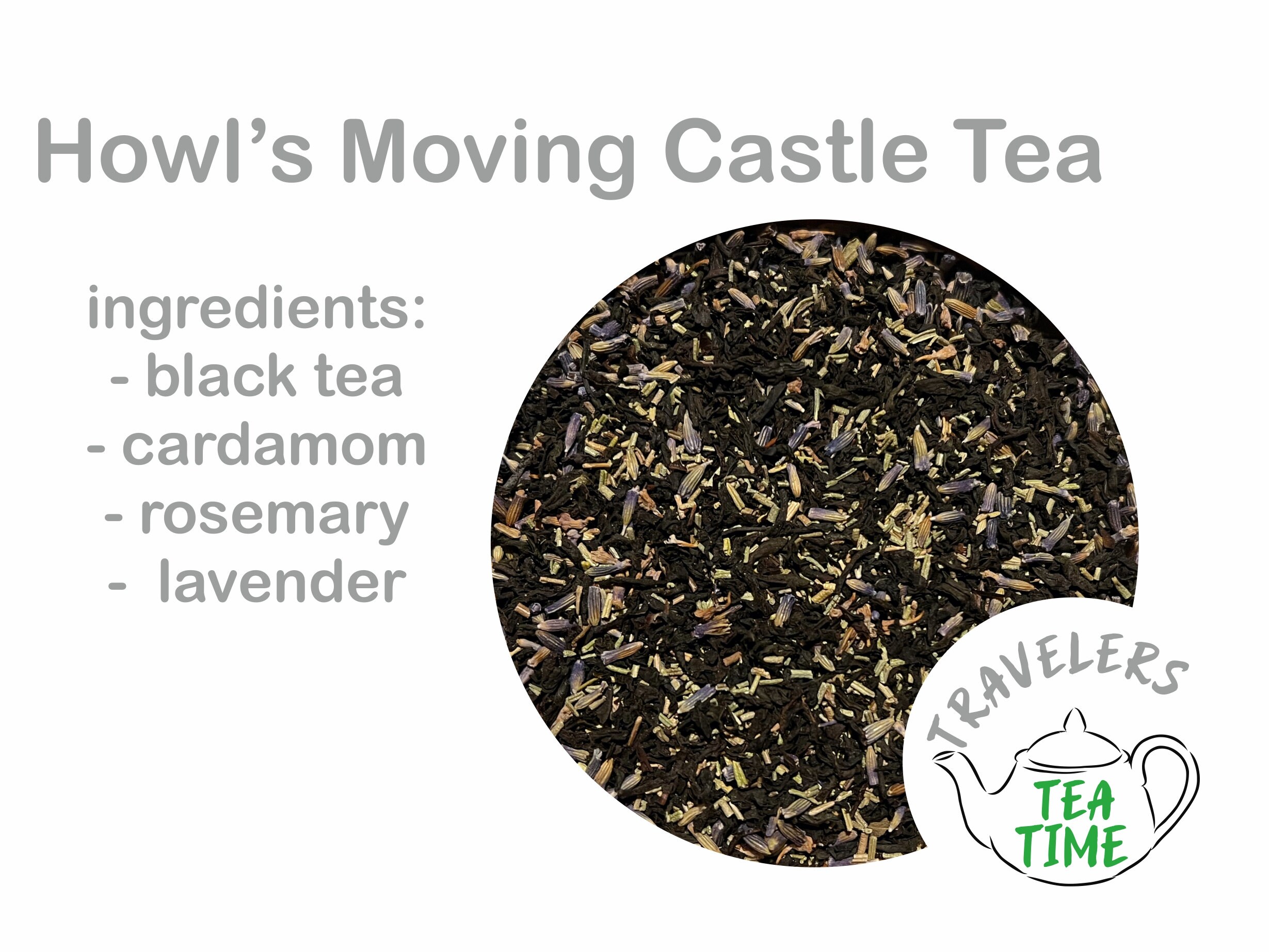Howl's Moving Castle Black Herbal Tea, Anime Inspired Black Tea With ...