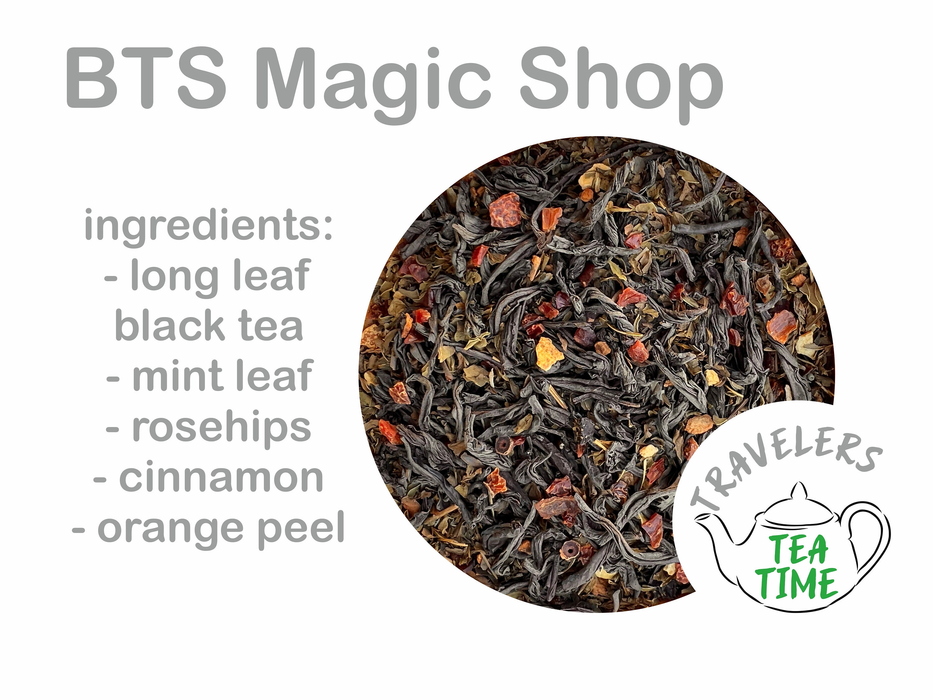 Magic Shop Black Tea, BTS Inspired Black Tea With Mint, Rosehips ...