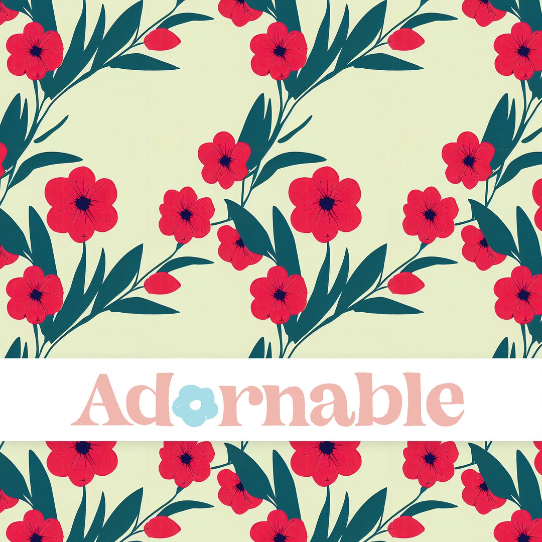 Floral Cutout Pattern, Simple Flower Background, Seamless Pattern ...
