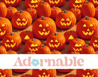 Halloween Jack-o-lantern Glow Pattern, Halloween Background, Seamless ...