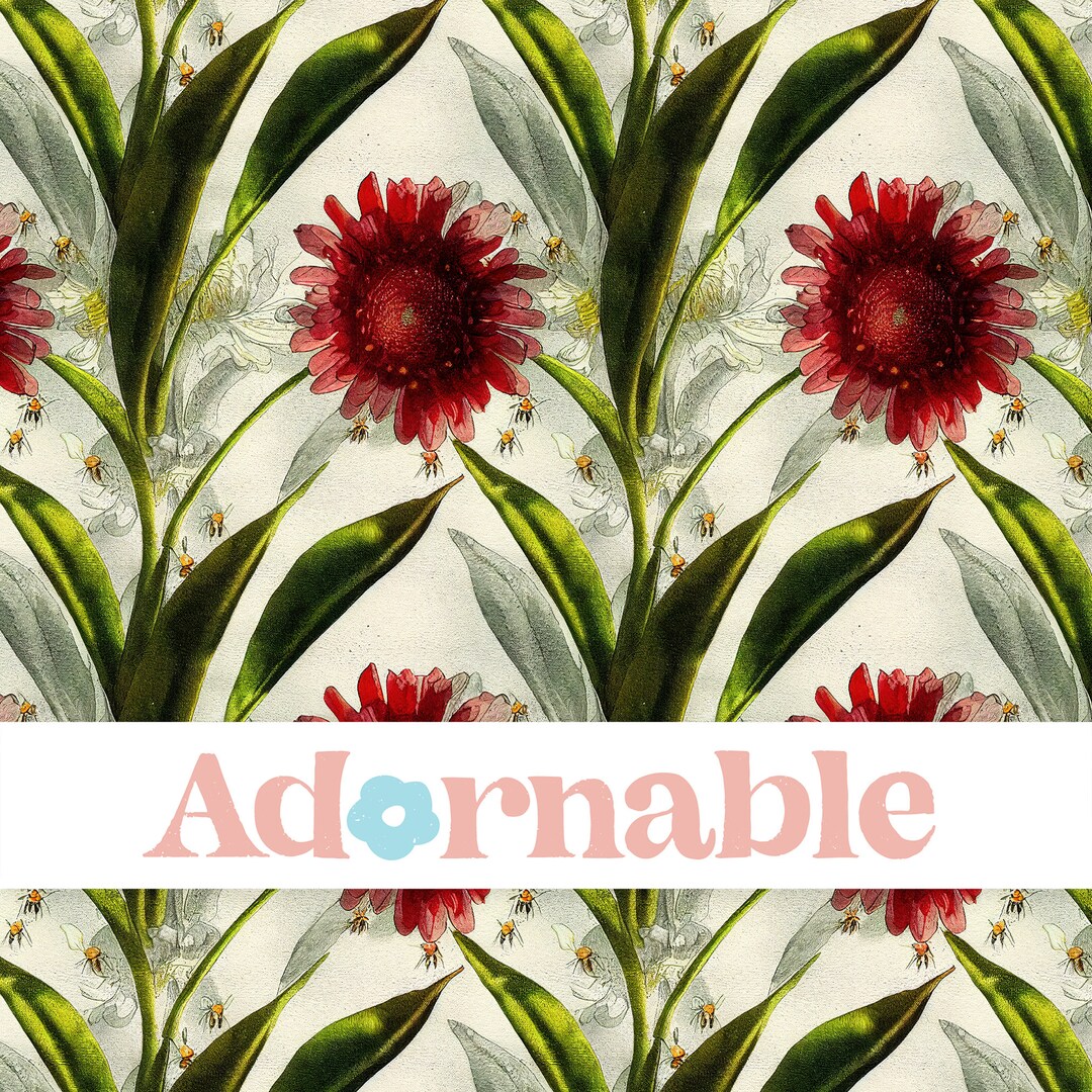 Spring Watercolor Floral Buzz Pattern, Watercolor Bug Background ...