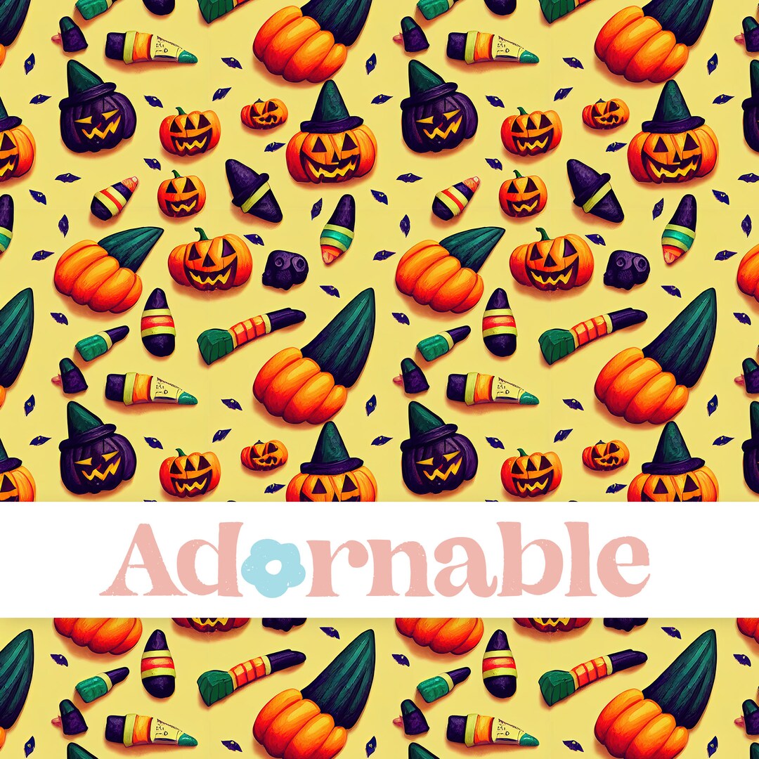 Halloween Candy Assortment Pattern, Trick-or-treat Background, Seamless ...