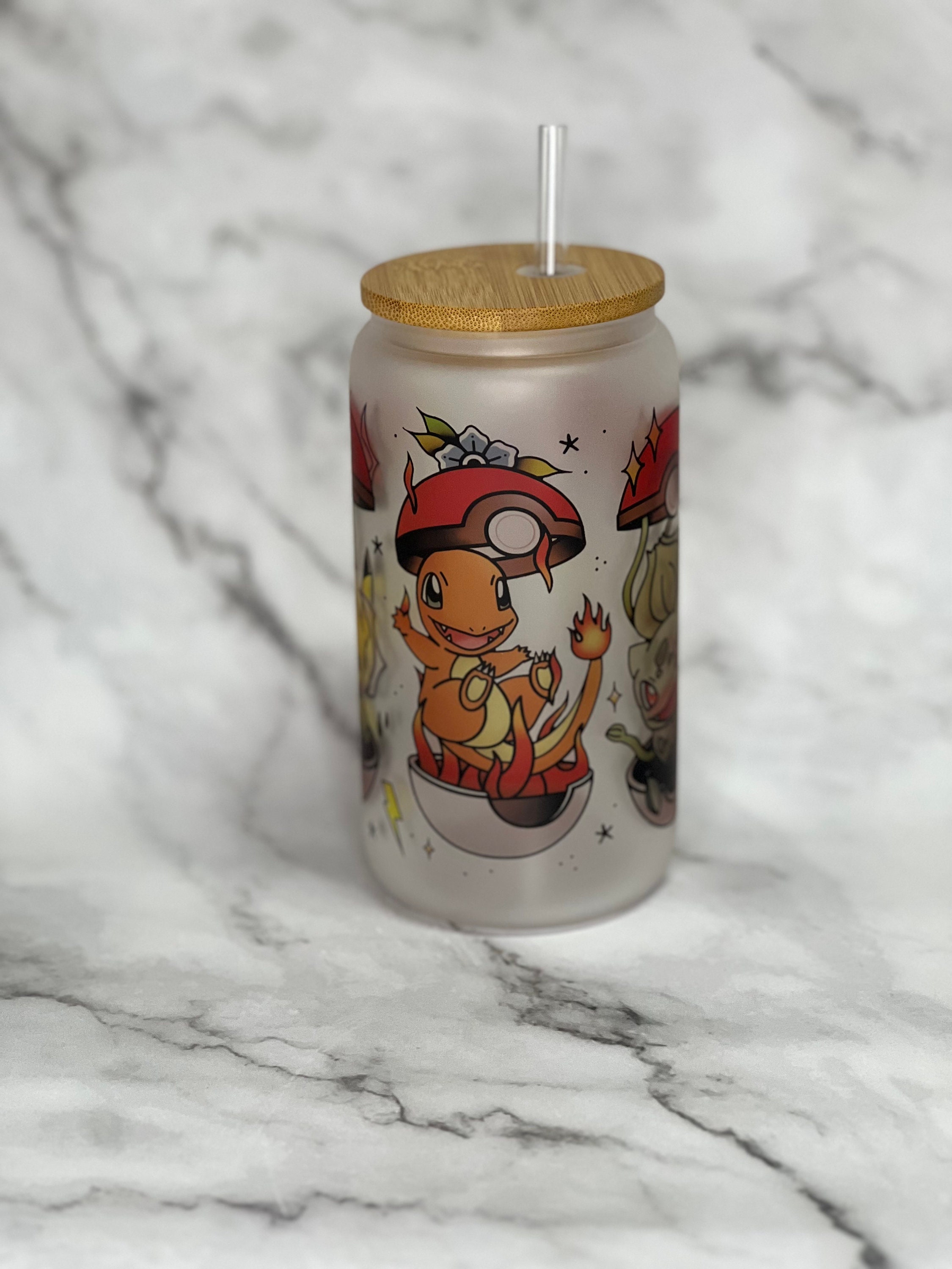 Pokemon in Pokeball 16 Oz Iced Coffee Cup - Etsy