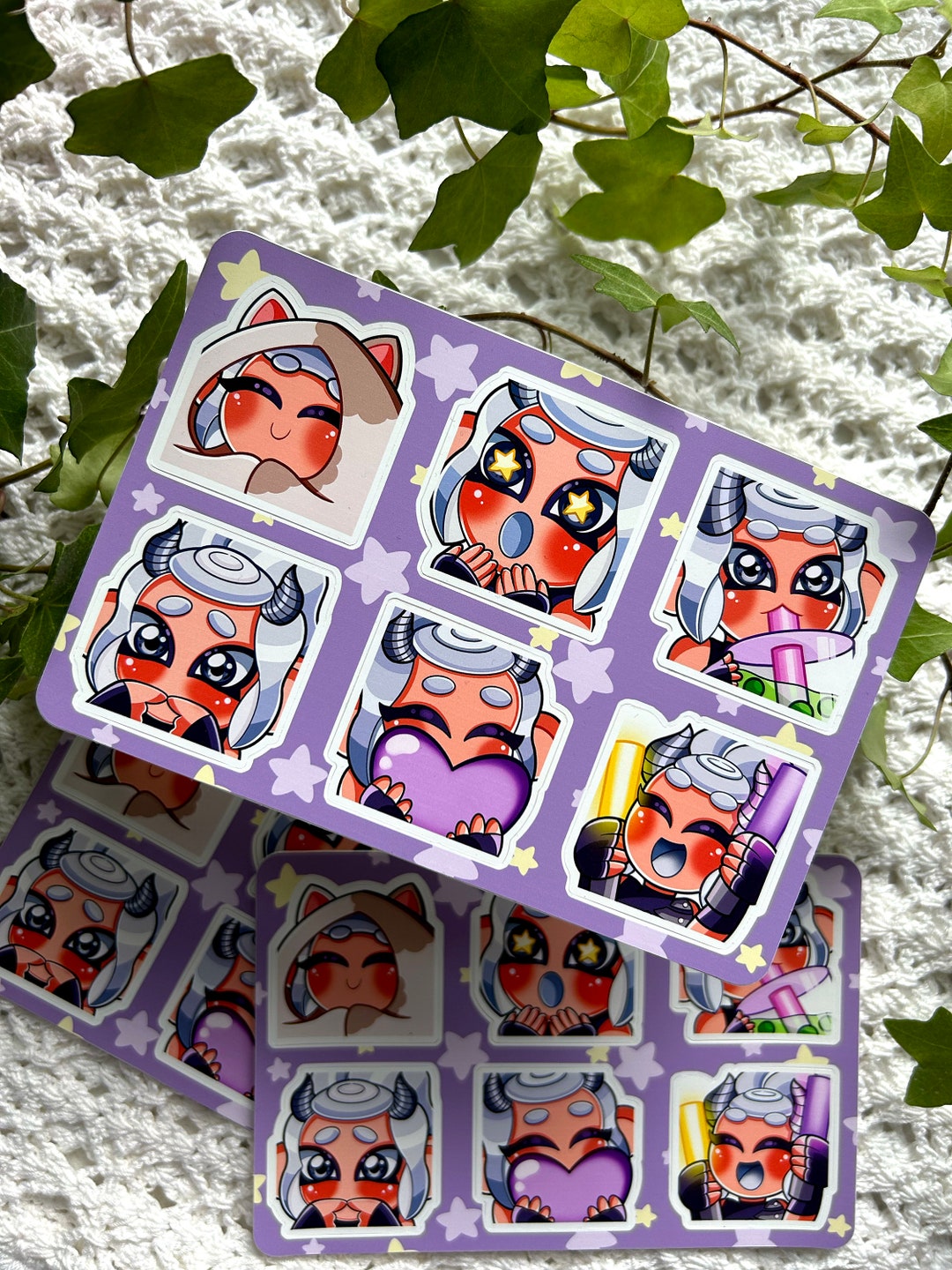 Luna Emote Sticker Sheet - Etsy
