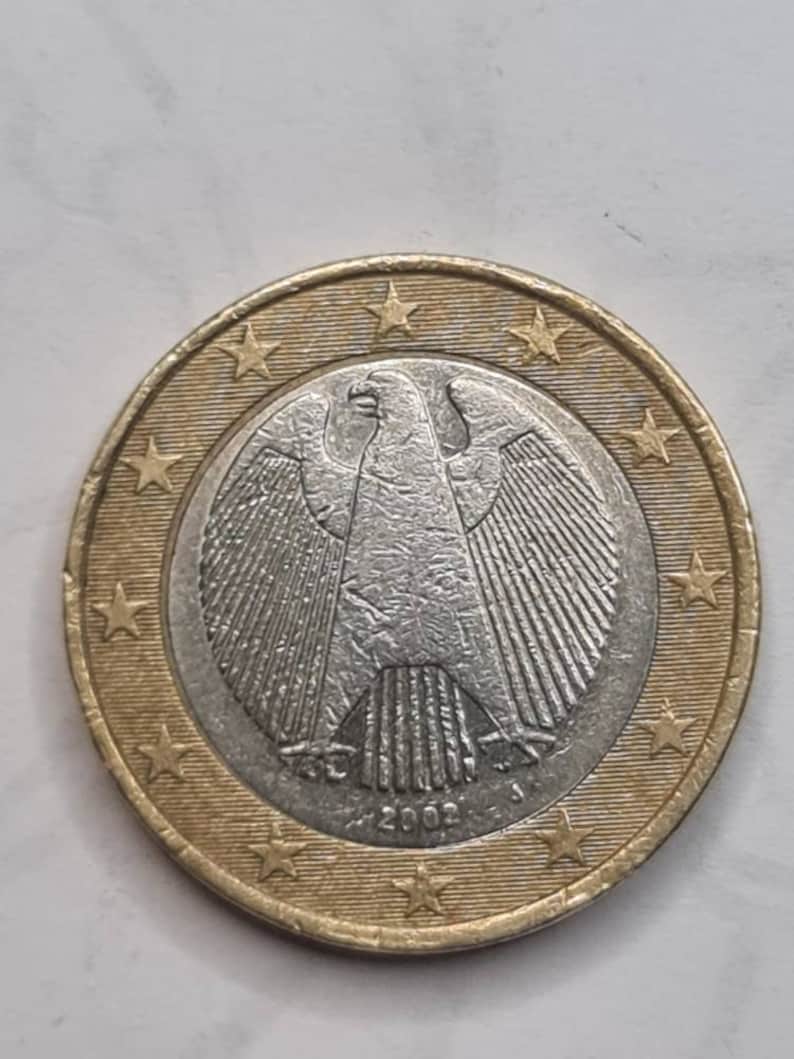Zeldzame Munt 1 Euro Duitsland 2002 - Etsy Nederland