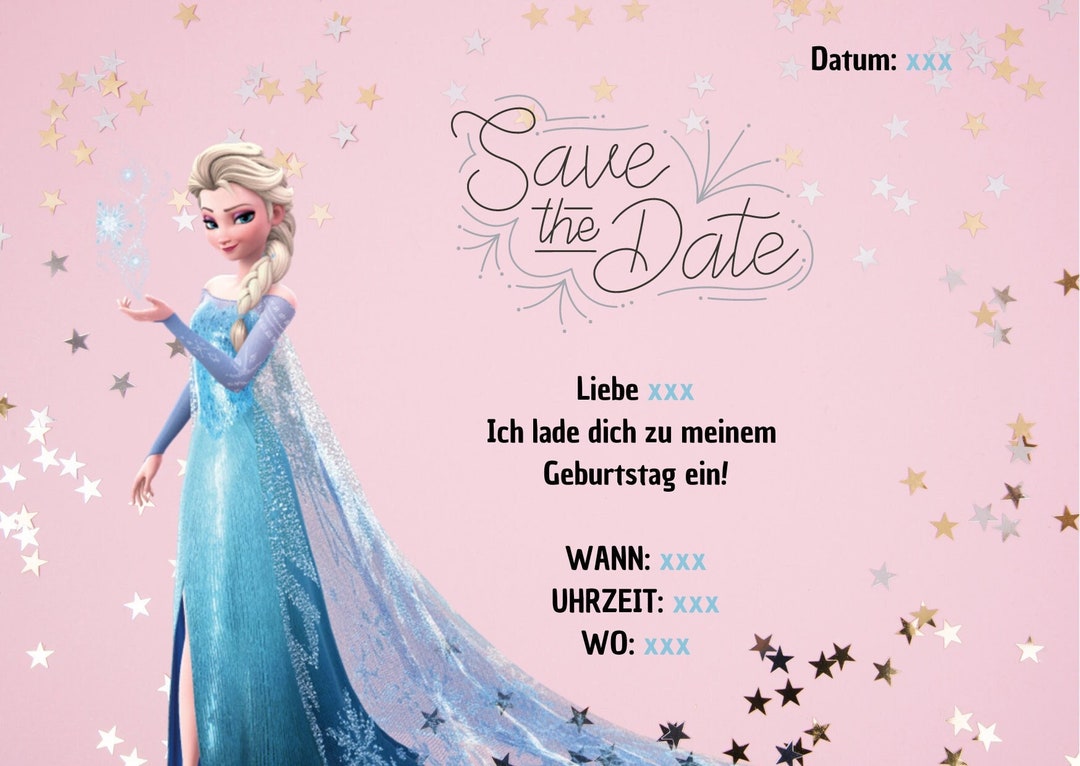 Diy Elsa Invitation, 5 Different Formats, Frozen Elsa Invitation, Elsa ...