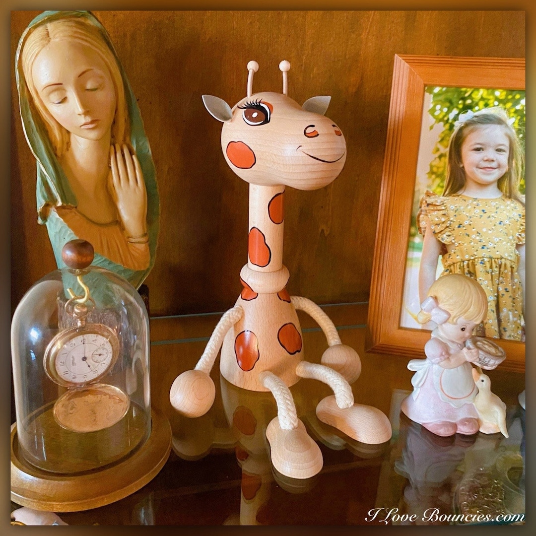 Handmade Wooden Giraffe Bookshelf Decor - Nursery Decoration - Etsy