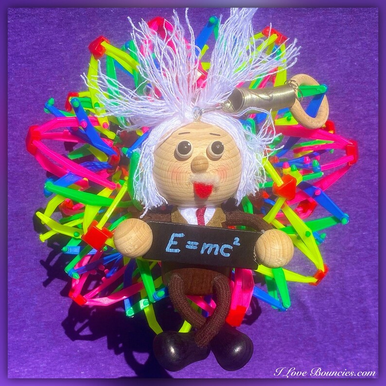 Albert Einstein Bouncy Wooden Einstein Figurine Teacher Gift Physics ...