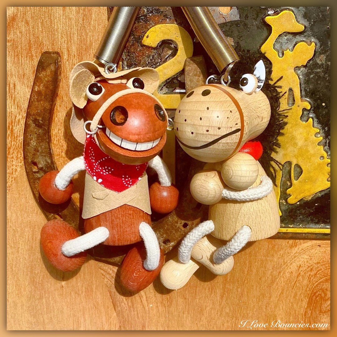 Handmade Rodeo Horse Spring Jumper: German Old World Decor - Etsy