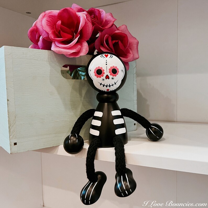 Skeleton Bookshelf Decor Room Decor Dia De Los Muertos - Etsy