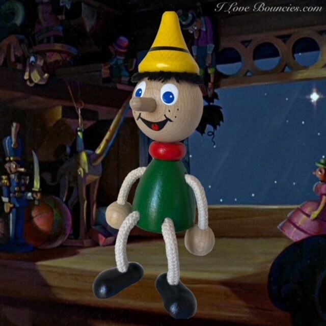 Pinocchio Bouncie Handcrafted Pinocchio Wooden Figurine Disney Puppet ...