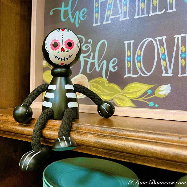 Skeleton Bookshelf Decor Room Decor Dia De Los Muertos - Etsy
