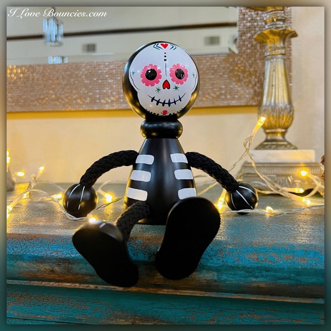 Skeleton Bookshelf Decor Room Decor Dia De Los Muertos - Etsy
