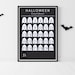 Halloween Countdown Calendar, Halloween Decor, Digital Download ...