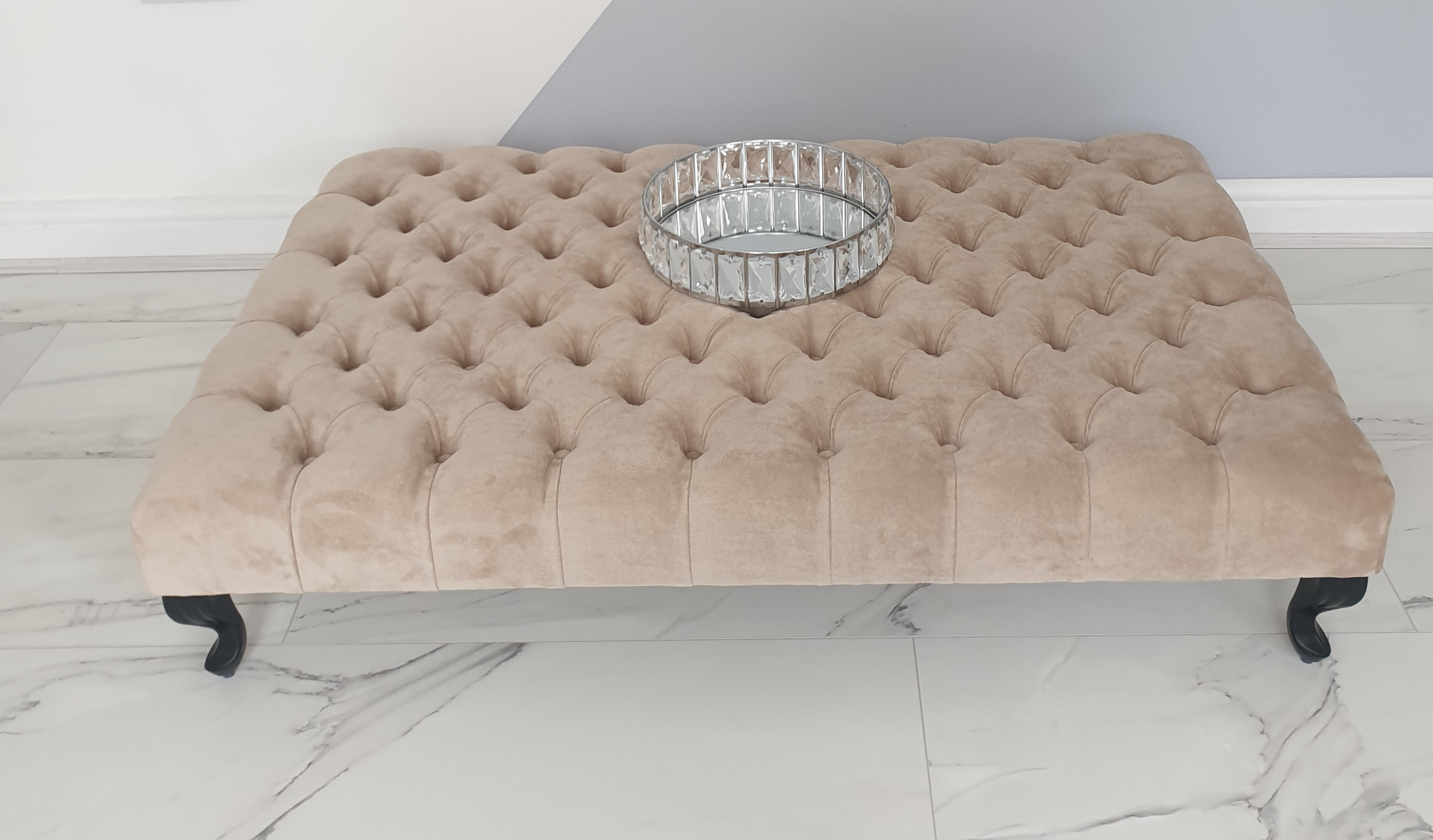 Deep button footstool store
