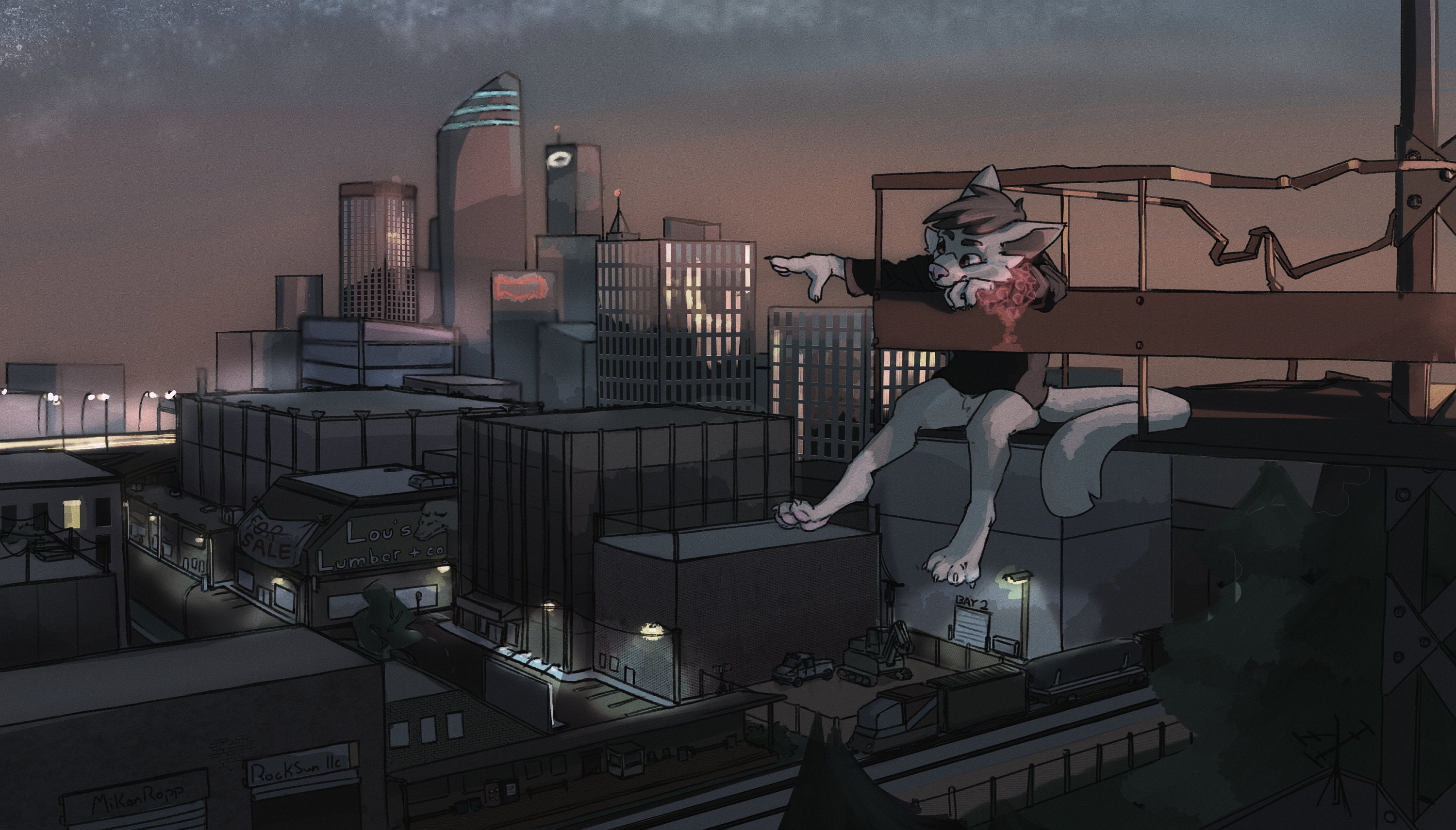 Custom Full Scene Furry / Fursona / Anthro Art Commission - Etsy