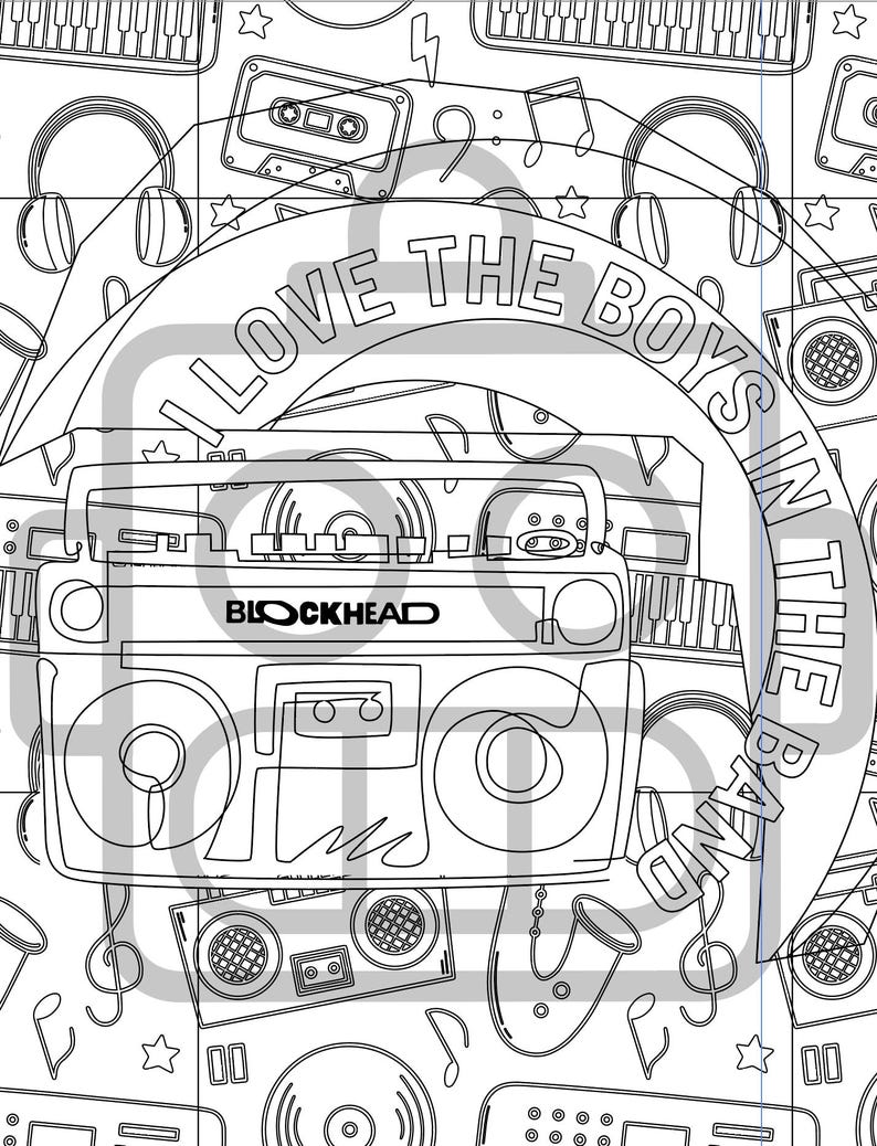 NKOTB DIGITAL Print Out Coloring and Activity Book, New Kids on the ...