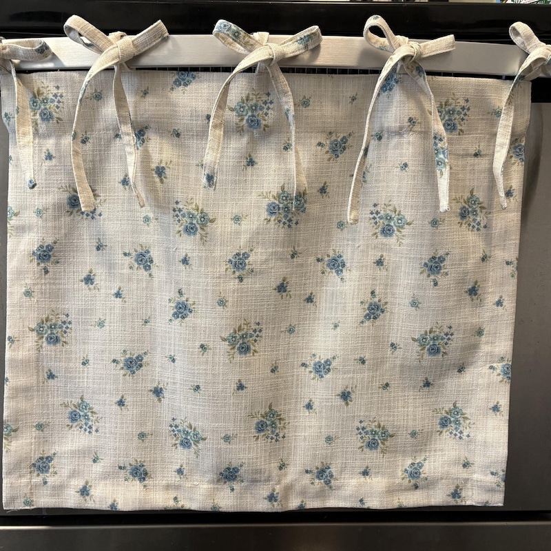 Blue Floral Valance - Etsy