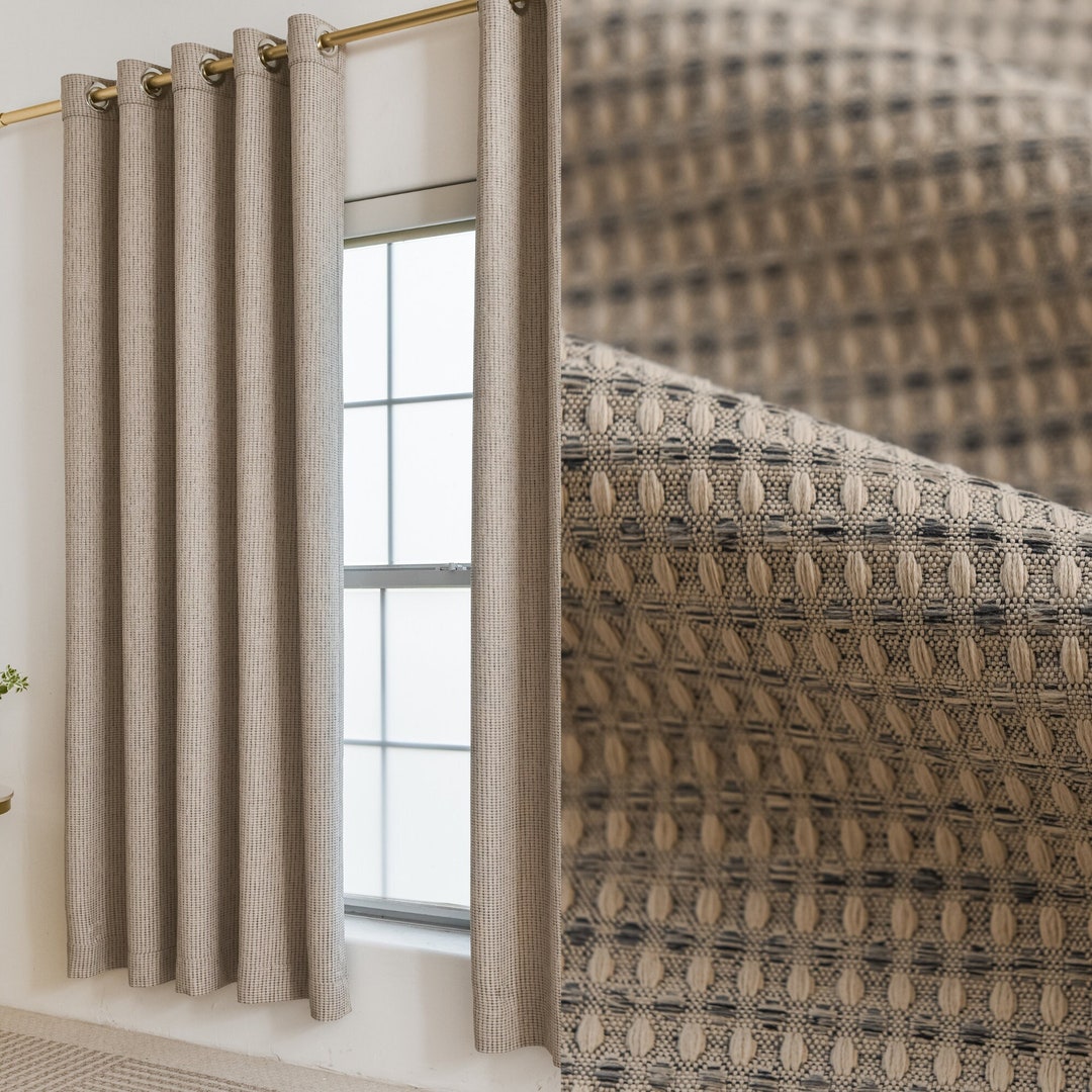 Customize Size/head Nature Weave Curtain 60% Blackout, Extra Wide, Free ...