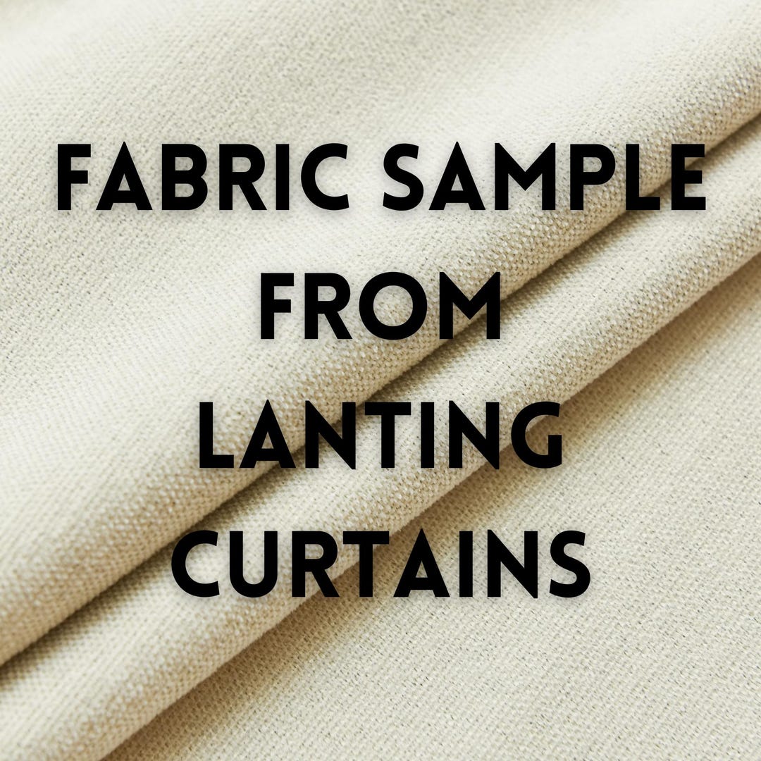 SAMPLE Swatches LINK: ALL Samples of Fabrics in Lanting Curtains Are Available - Etsy