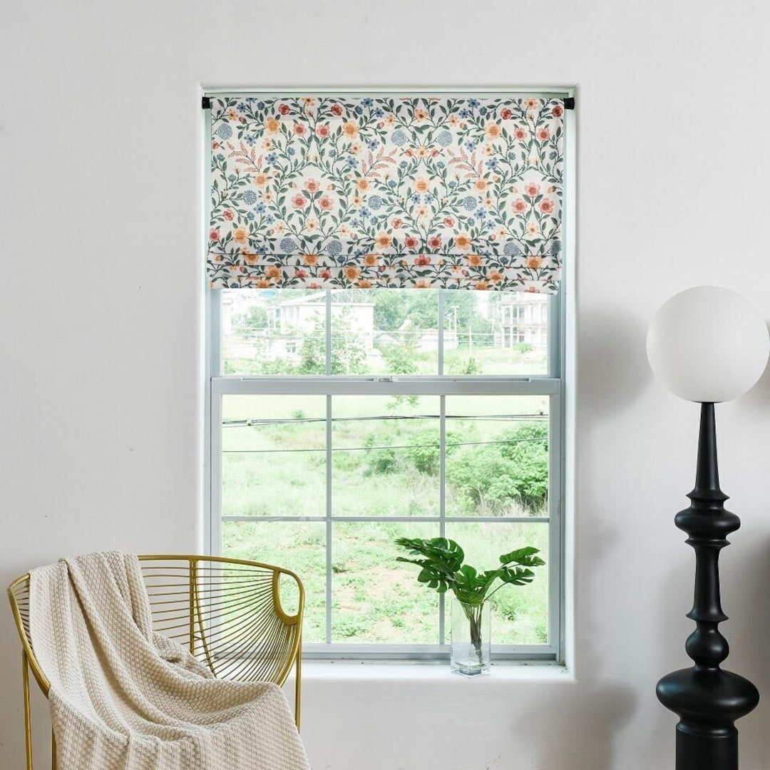 Customize Faux Roman Shades, Window Valance, Summer Countryside Style ...