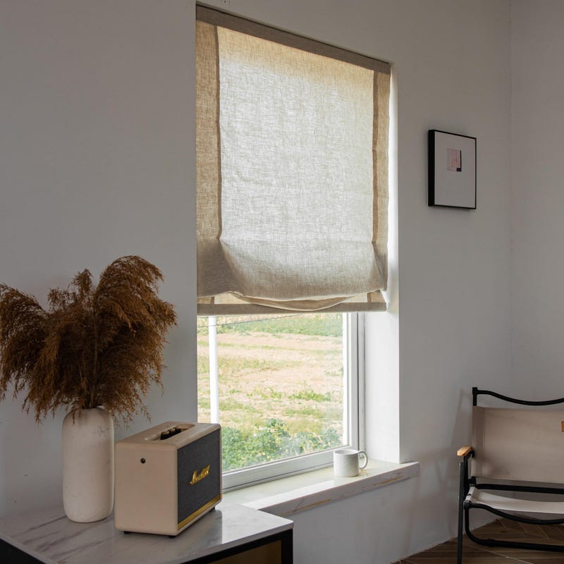 Relaxed Roman Shades - Etsy